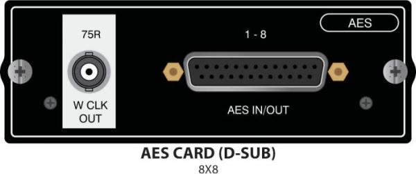 Soundcraft AES EBU 8+8 Out D Type Card with Word Clock For Si Series ...